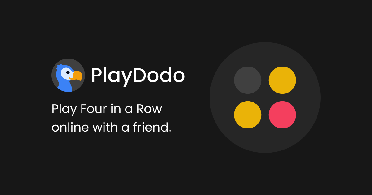 Four in a Row Online with Friends - 2 Player Connect Four